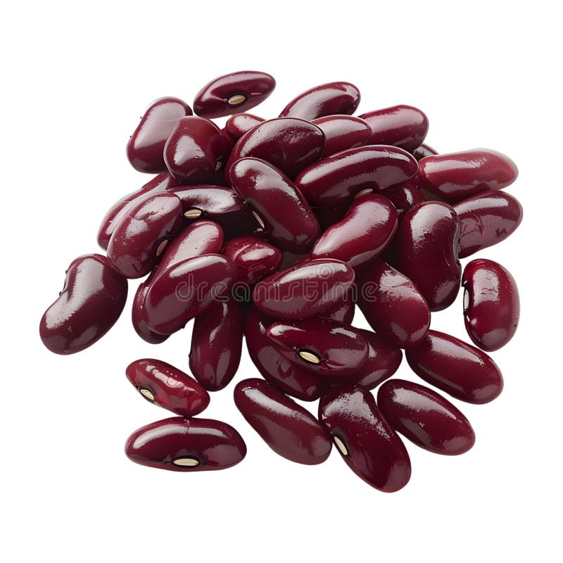 3D Rendering of a Red Beans Transparent Background - Ai Generated Stock ...