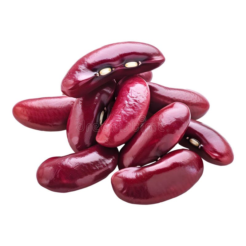 3D Rendering of a Red Beans Transparent Background - Ai Generated Stock ...
