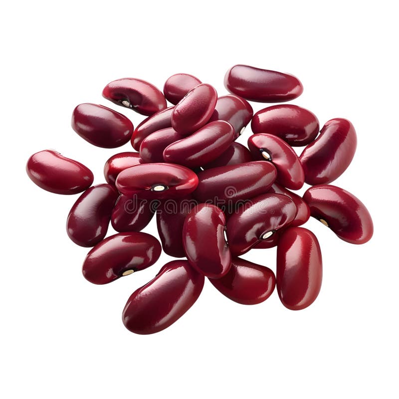 3D Rendering of a Red Beans Transparent Background - Ai Generated Stock ...