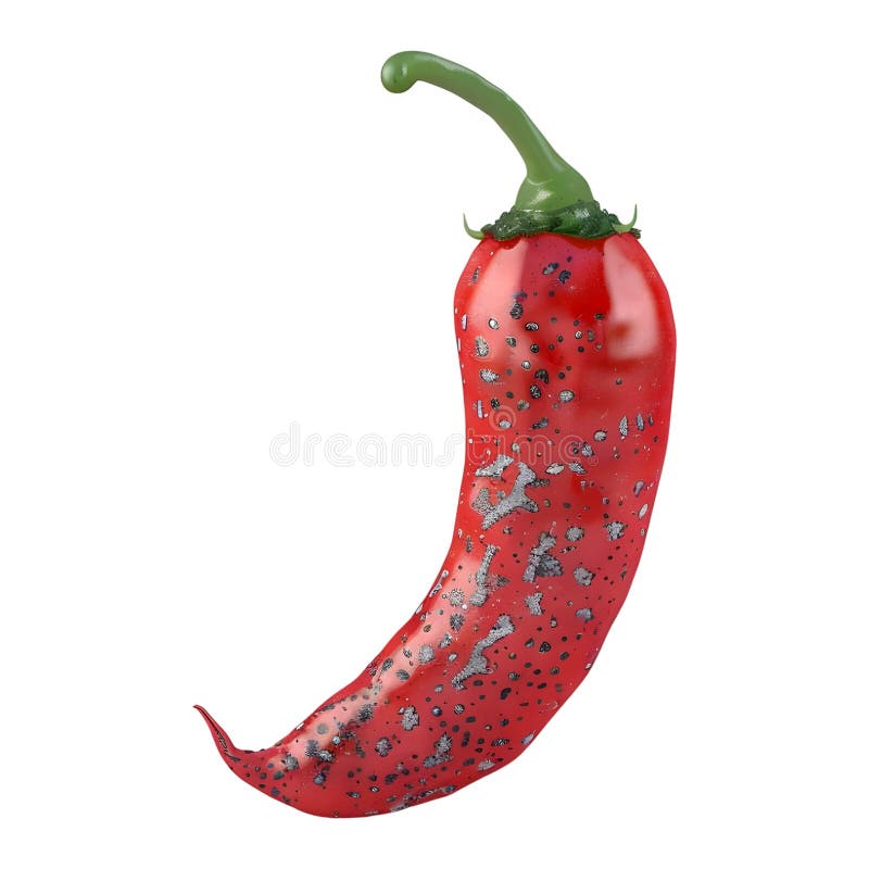 3D Rendering of a Red Chili Spice on Transparent Background - Ai ...