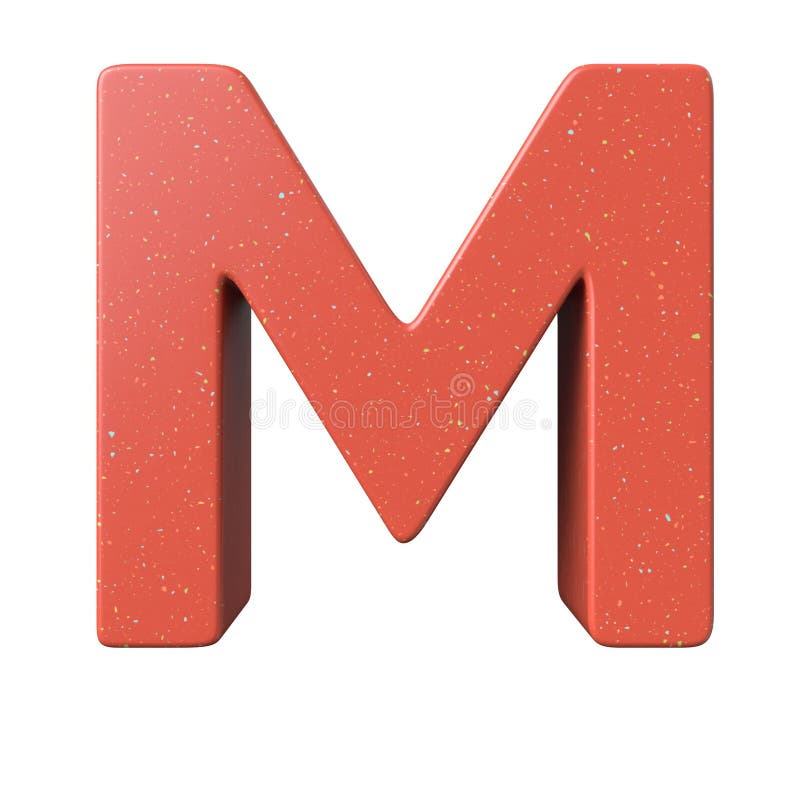 Red Letter M Alphabet 3d Rendering Stock Illustrations – 292 Red Letter ...