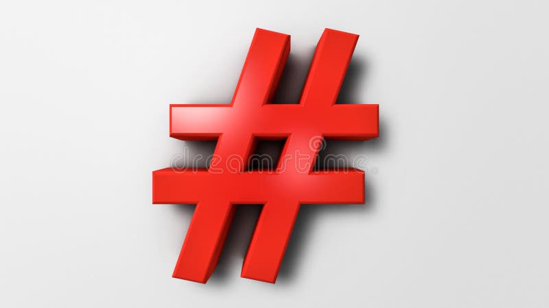 3d Rendering of the Red Pad Symbol on a White Background Stock ...