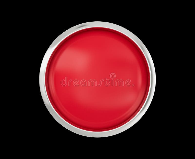 3d Rendering of a Red and Silver Blank Application Button Icon Stock ...