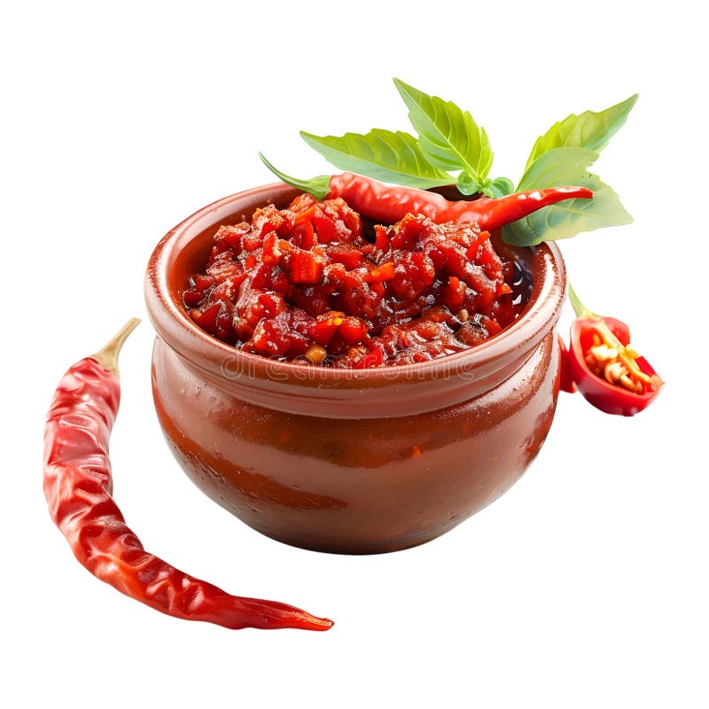 3D Rendering of a Red Spice Grinded in a Bowl on Transparent Background ...