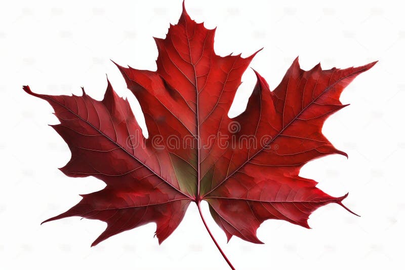 Sugar Maple Leaf Isolated stock image. Image of background - 39634015