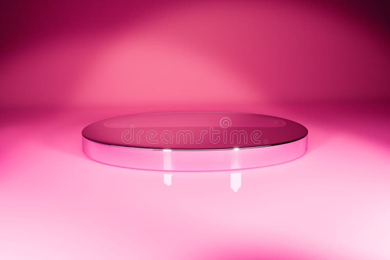 3D Rendering of a Reflective Stage with Pink Lights - Great for ...
