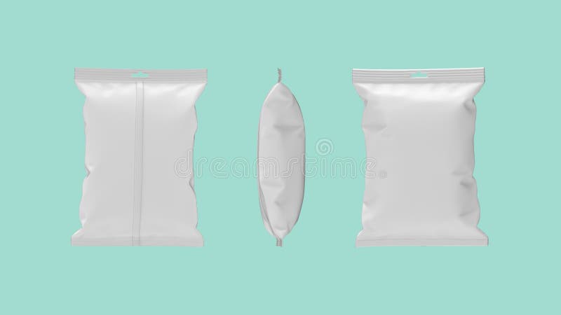 3D Rendering of a Renderd Concept Model Plastic Wrap Hanging Sack ...
