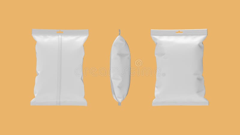 3D Rendering of a Renderd Concept Model Plastic Wrap Hanging Sack ...
