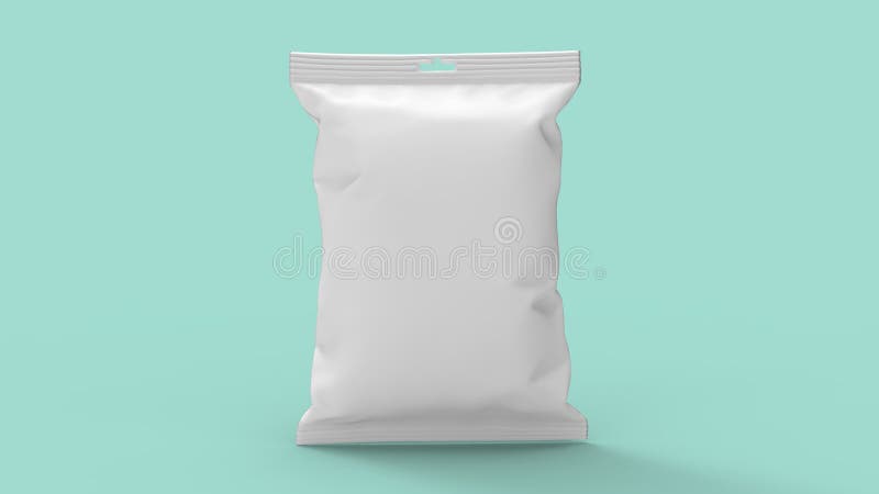 3D Rendering of a Renderd Concept Model Plastic Wrap Hanging Sack ...