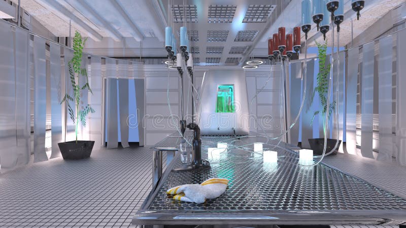 3D Rendering of the Research Establishment Stock Illustration ...