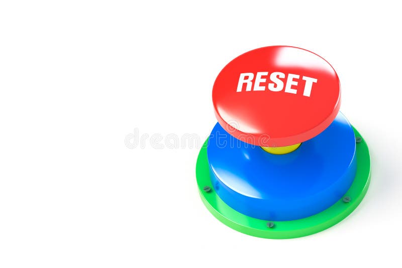Reset button stock vector. Illustration of internet - 224410197