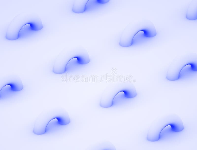 3D Rendering. Rings from a Plane. Blue Tint Stock Illustration ...