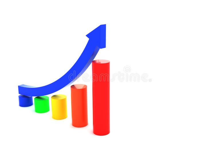 Rising curve stock illustration. Illustration of graph - 127457572