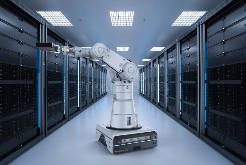 Automation server room stock photo. Image of exchange - 124607308