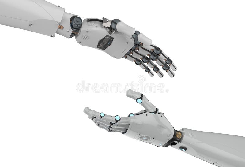 Robot reach trophy stock illustration. Illustration of humanoid - 123551687