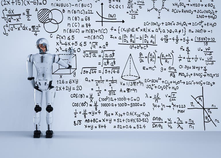 Robot solve problem stock illustration. Illustration of programming ...