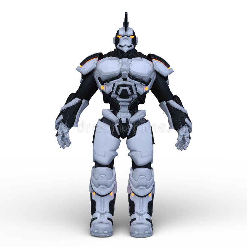 3D Rendering of a Robot Monster Stock Illustration - Illustration of ...