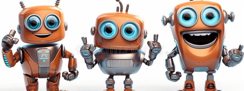 3D Rendering of a Robot that Works with a Virtual Display. Robots that ...