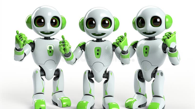 3D Rendering of a Robot that Works with a Virtual Display. Robots that ...