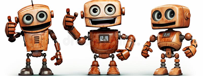 3D Rendering of a Robot that Works with a Virtual Display. Robots that ...