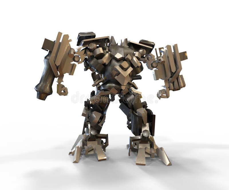 3d rendering of mecha editorial photo. Illustration of robot - 146183021