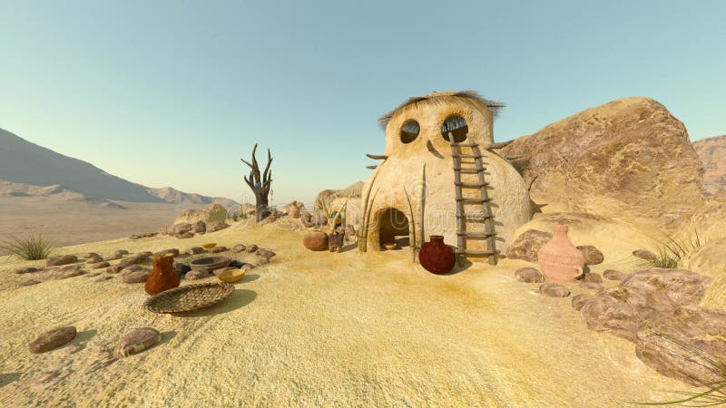 3D Rendering of the Rock House at the Summit Stock Video - Video of ...