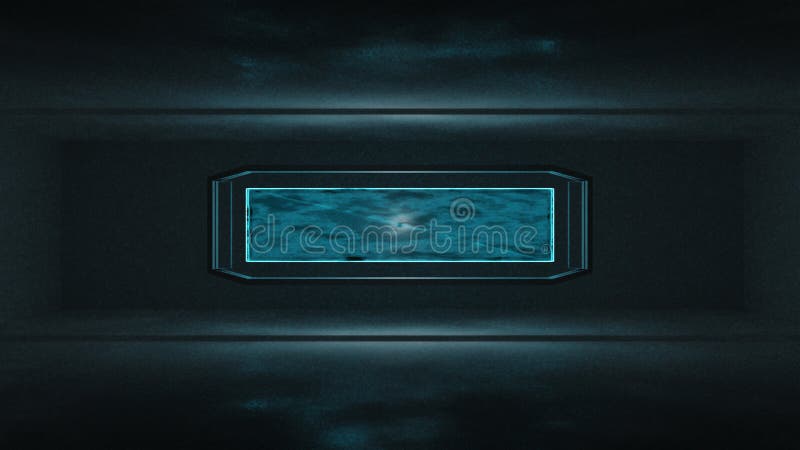 3d Rendering of Rooms with Windows Abstract Stock Illustration ...