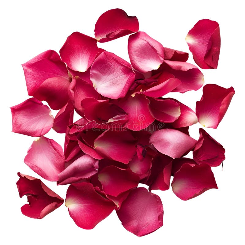 3D Rendering of a Rose Petals on Transparent Background - Ai Generated ...