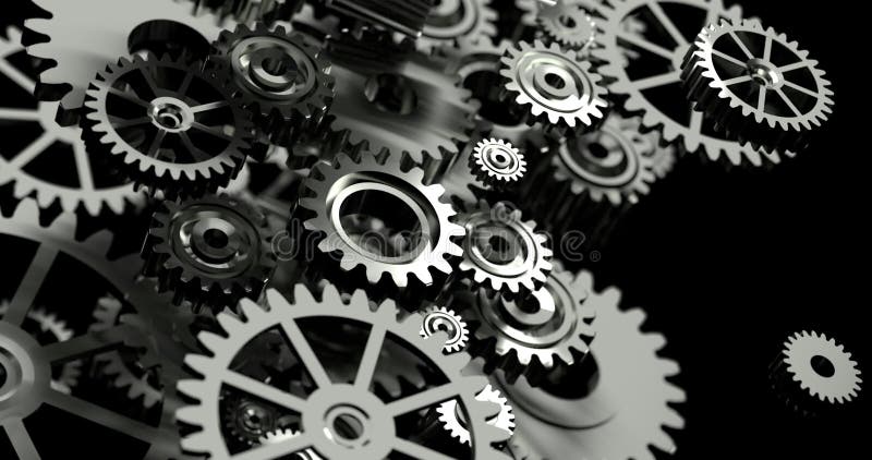3D Rendering the Rotation Wheel Gear, Spinning Engine Cog, for ...