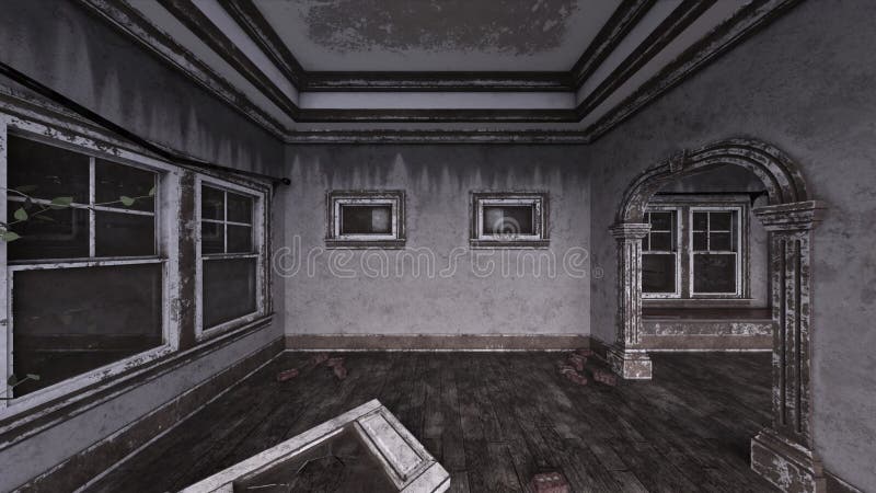 3D Rendering of the Ruined Corridor Stock Video - Video of ruins, walkways: 230469387