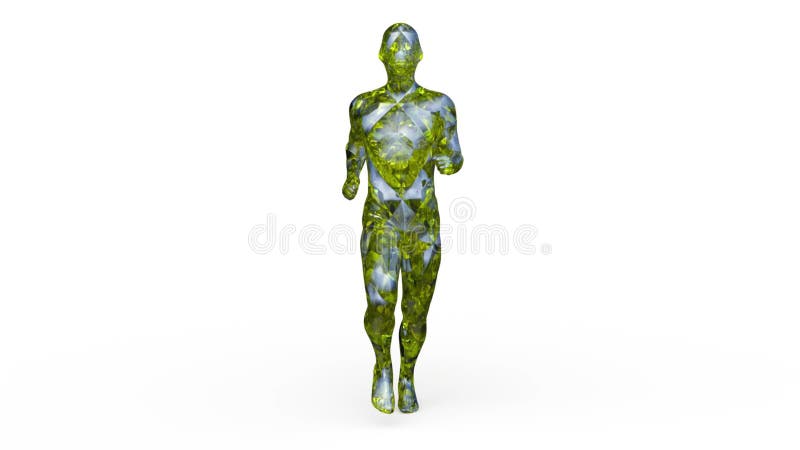 3D Rendering of a Running Man Image Stock Video - Video of pose, model ...