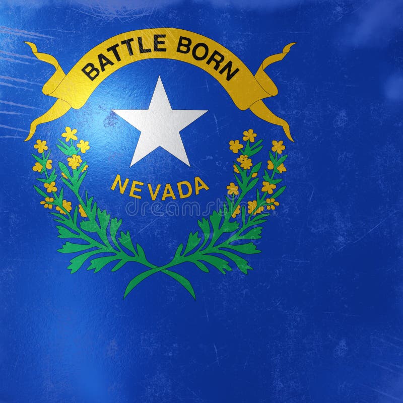 Nevada flag icon stock illustration. Illustration of state - 111386671