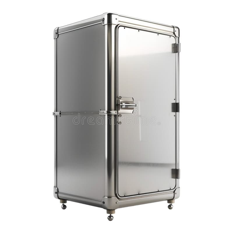 3D Rendering of a Safe Locker on Transparent Background - Ai Generated ...
