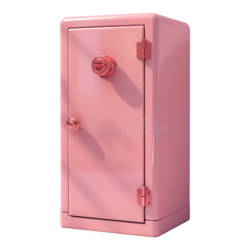 3D Rendering of a Safe Locker on Transparent Background - Ai Generated ...