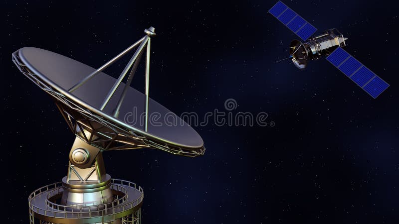 A Satellite in Orbit Beams Data Down To a Network of Dish Antennas ...