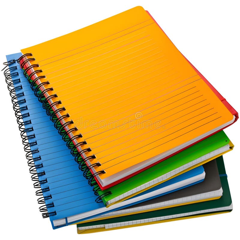 3D Rendering of a School or College Note Books on Transparent Background - Ai Generated Stock ...