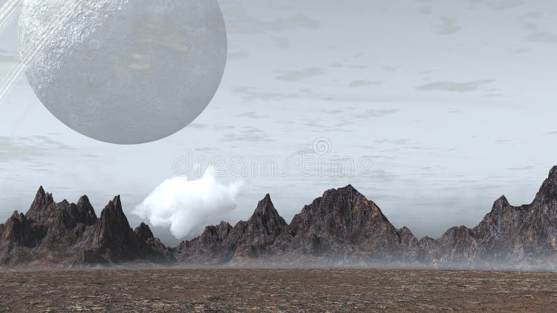 3D Rendering Alien Planet stock illustration. Illustration of space ...