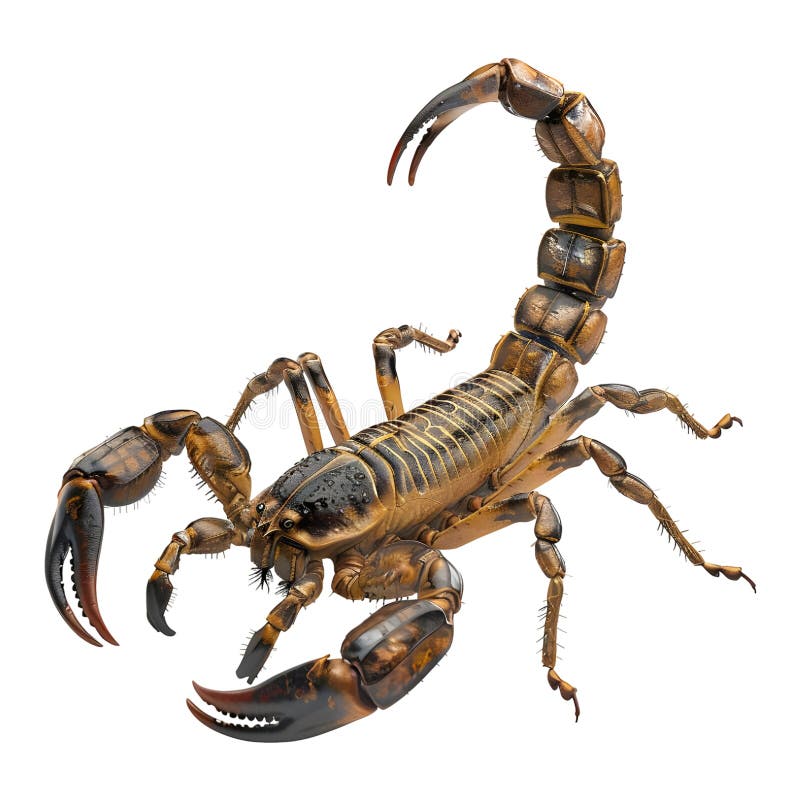3D Rendering of a Scorpions on Transparent Background - Ai Generated Stock Illustration ...