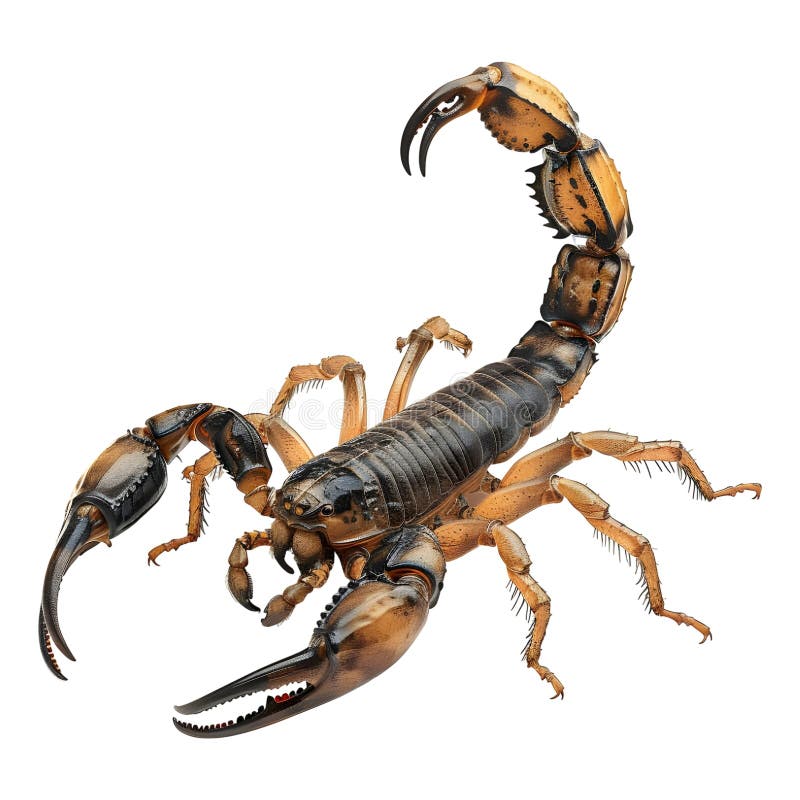 3D Rendering of a Scorpions on Transparent Background - Ai Generated Stock Illustration ...