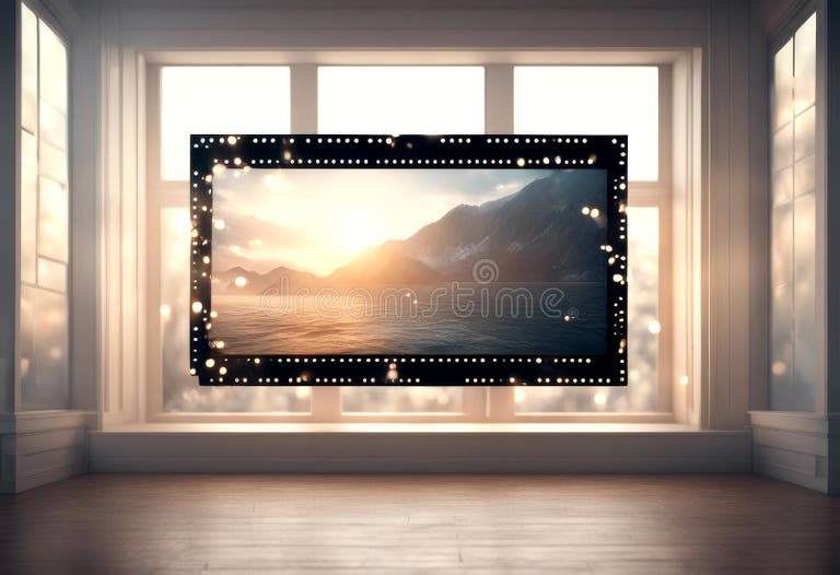 3d Rendering Screens Floating Mock Slide Screen Computer Website ...