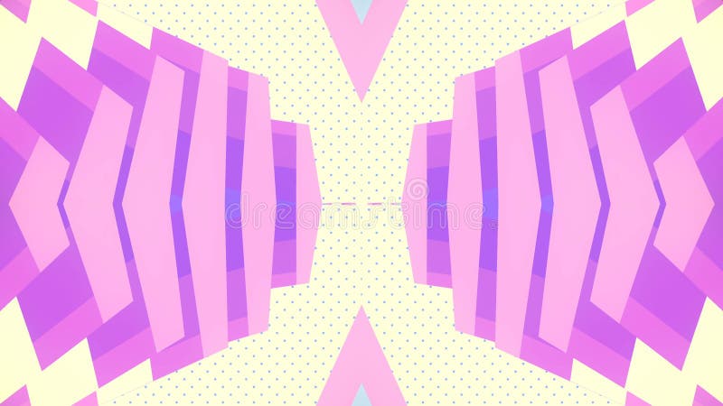 3d Rendering Seamless Loop Animation With Fantastic Kaleidoscopic