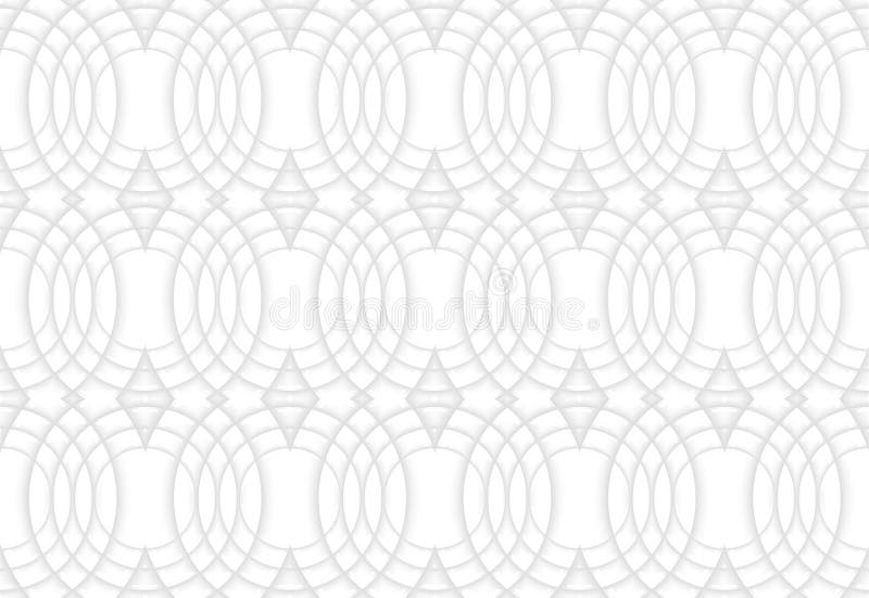 3d Rendering. Seamless Modern Circle Line Shape Pattern Design Fabric ...