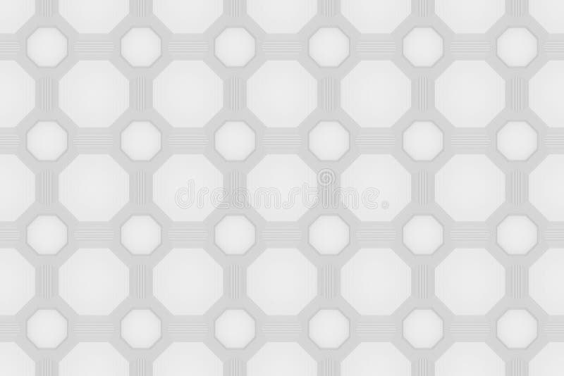 3d Rendering. Seamless Modern Gray Hexagonal Shape Pattern Tile Design ...