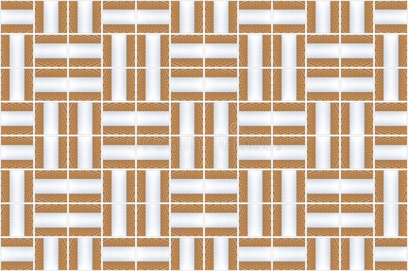 3d Rendering. Seamless Modern Wood Square Grid Pattern Design Tiles ...