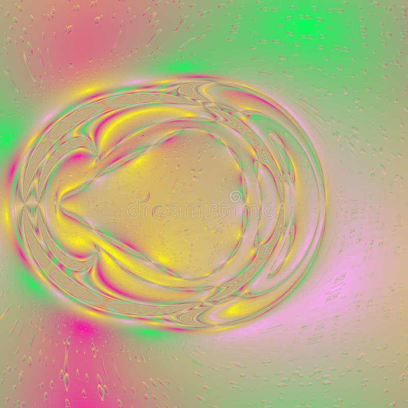 3D Rendering of Seamless Oval Shapes Against a Rainbow Gradient ...