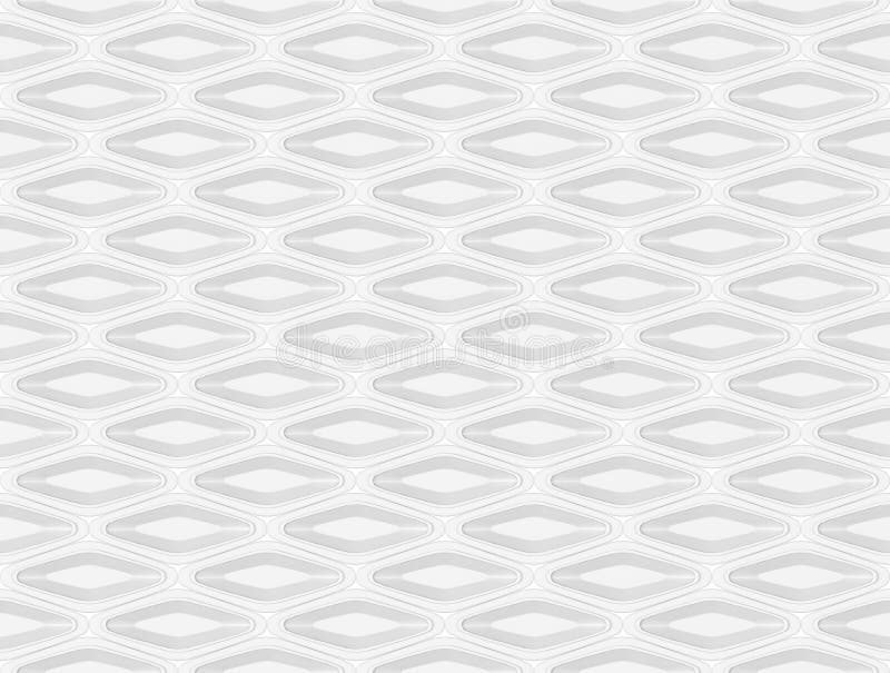 3d Rendering. Seamless Rounded Grid Shape Pattern Wall Background Stock ...