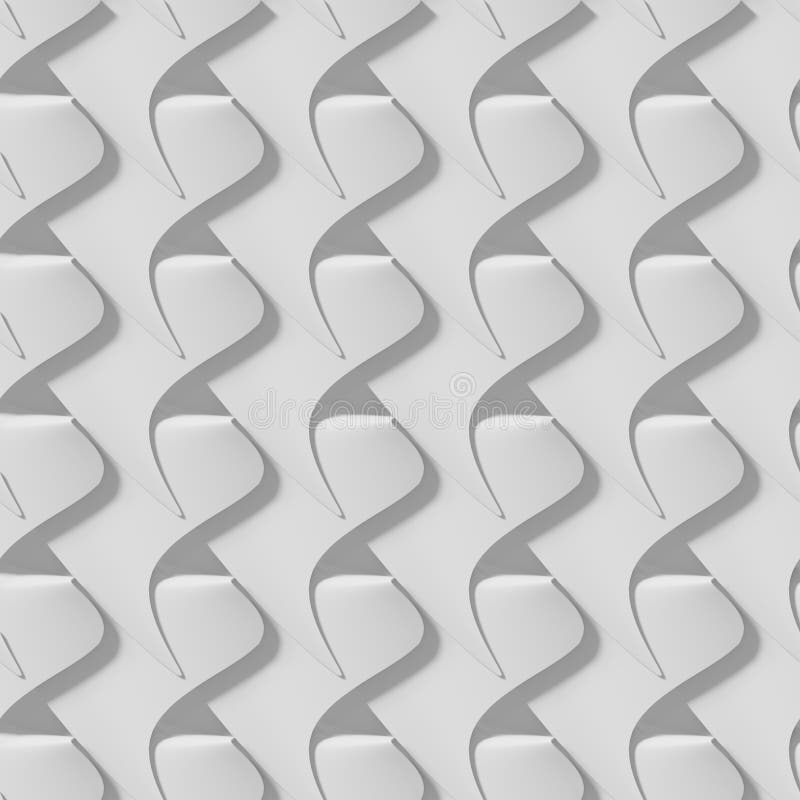 3D Rendering Seamless Texture. White Abstract Geometric Pattern ...