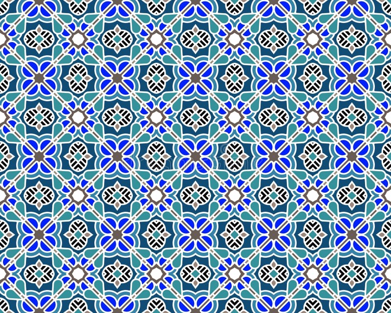 3d Rendering of Seamless Tile Pattern Stock Illustration - Illustration ...