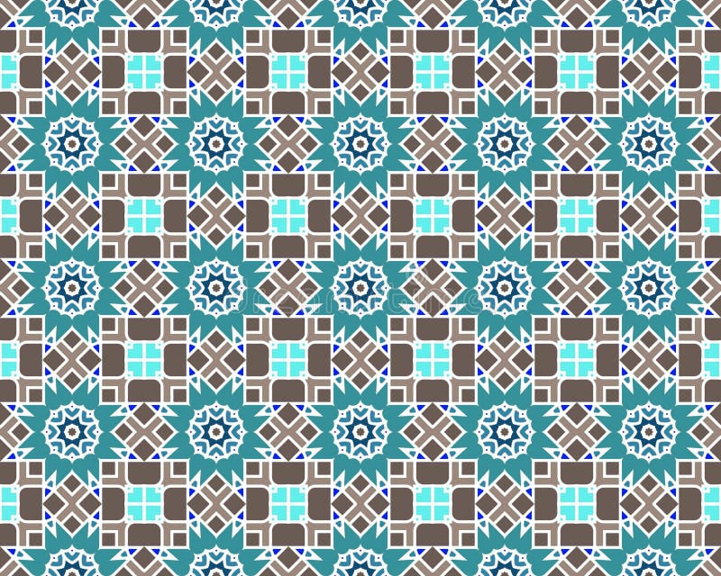 3d Rendering of Seamless Tile Pattern Stock Illustration - Illustration ...