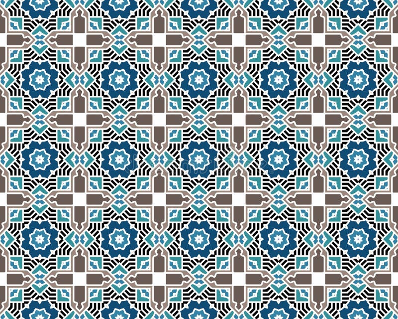 3d Rendering of Seamless Tile Pattern Stock Illustration - Illustration ...